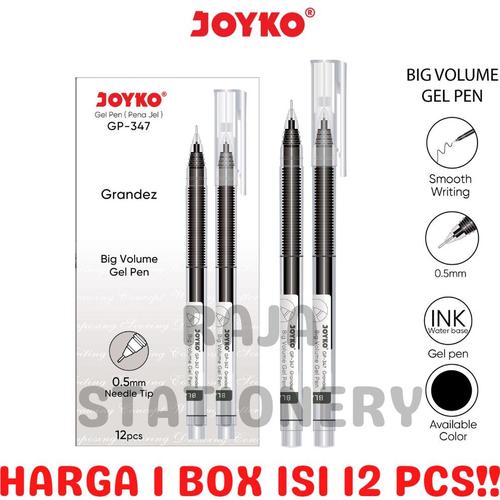 Jual JOYKO GEL PEN TINTA BANYAK PULPEN PENA JOYKO 0.5MM GP-347 [12PCS ...