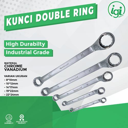 Jual KUNCI DOUBLE RING OFFSET RING CR-V BULAT RATCHET SPANNER WRENCH ...