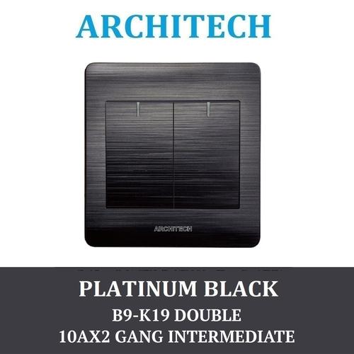 Jual ARCHITECH PLATINUM B9-K19 DOUBLE BLACK Stop Kontak - Saklar Lampu ...