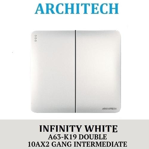Jual ARCHITECH INFINITY A63-K19 DOUBLE WHITE Sakelar/SAKLAR/CETEKAN 2 ...