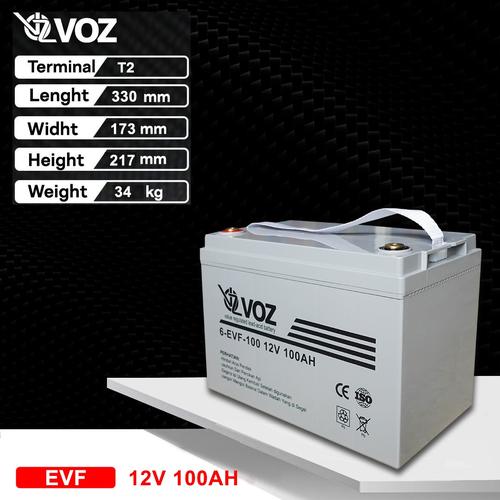 Jual VOZ 12V 100 Ah Battery - Front Terminal - Kota Medan - Battery ...