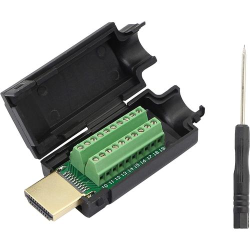 Jual Konektor HDMI 19 Pin Breakout Cover Plastik Male / Terminal HDMI ...