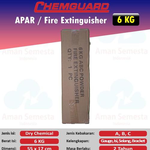 Jual EF APAR 6 KG ABC DCP Powder CHEMGUARD Alat Pemadam Api Fire - Kota ...