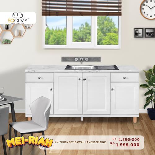 Jual Kitchen Set 4 5 Pintu Sink Minimalis Elegan Design Panjang Terbaru ...