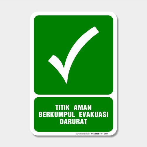 Jual Safety Sign Rambu K3 Emergency - Titik Aman Berkumpul Evakuasi ...