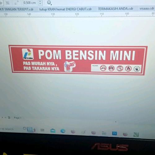 Jual Stiker Pom bensin mini #pertamini #pertamina - 50x10cm - Jakarta ...