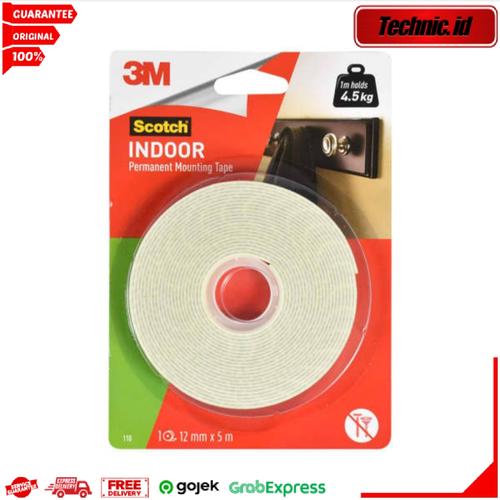 Jual 3m Mounting Tape Interior 12mmx5mtr Mampu Menahan Beban Hingga 4,5 ...
