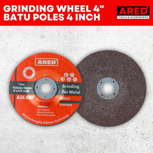 Jual Batu Gurinda Poles 4" inch ARED Grinding Wheel 4" x 6mm MATA BATU ...
