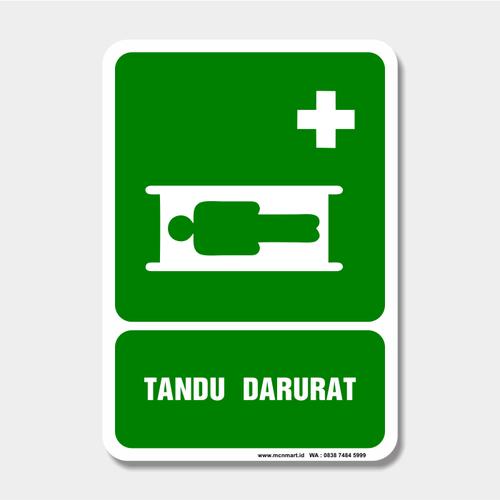 Jual Safety Sign Rambu K3 Emergency - Tandu Darurat 35x50cm Allumunium ...
