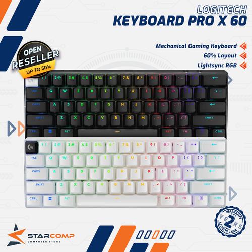 Promo Logitech G PRO X 60 Lightspeed Wireless Keyboard Gaming Tactile - Hitam Cicil 0% 3x - Kab ...