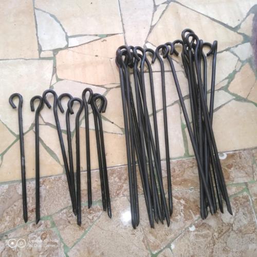 Jual (isi 10pcs) Patok Tenda Besi / Pasak Tenda Bahan Besi Panjang 20cm ...