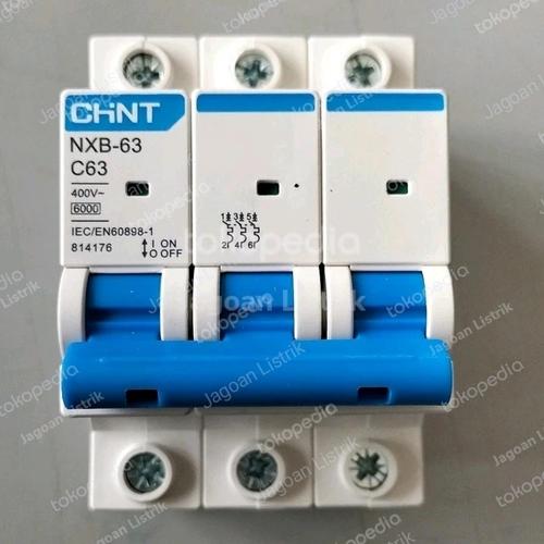 Jual MCB Chint NXB-63 3P 63A 3 Phase 63 Ampere Chnt NXB63 - Kota Surabaya - Jagoan Listrik ...