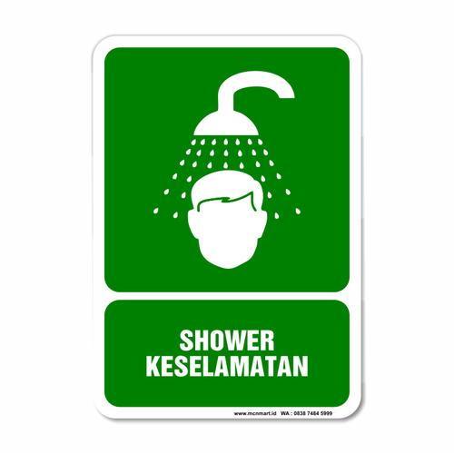 Jual Safety Sign Rambu K3 Emergency - Shower Keselamatan 35x50cm ...