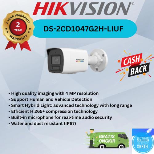 Jual HIKV DS-2CD1047G2H-LIUF 4 MP ColorVu with Smart Hybrid Light Fixed ...
