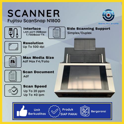 Jual Scanner Folio F4 Fujitsu ScanSnap N1800 Touch Screen Bisa ...