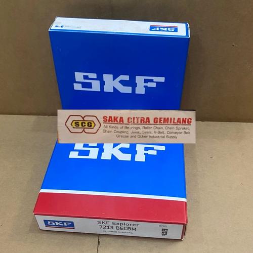 Jual ANGULAR CONTACT BALL BEARING 7213 BECBM MERK SKF ORIGINAL ...