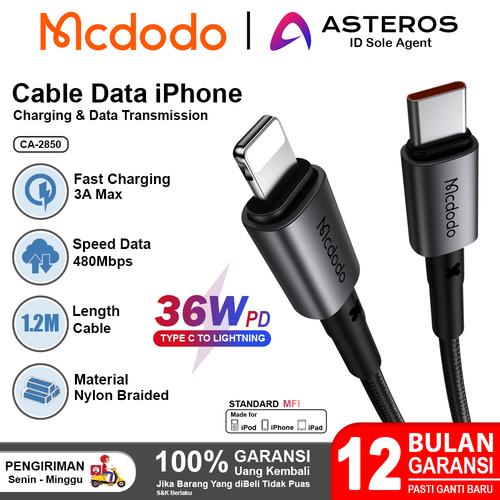 Jual MCDODO Kabel Data iPhone Type C to Lightning Fast Charging 20w 36w ...