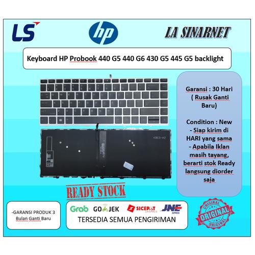 Jual Keyboard HP Probook 440 G5 440 G6 430 G5 445 G5 backlight - Hitam ...