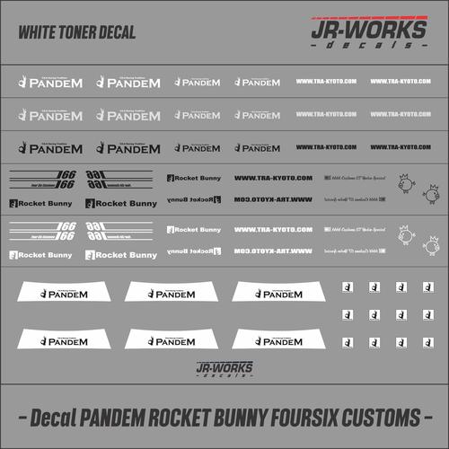 Jual Decal PANDEM ROCKET BUNNY FOURSIX CUSTOMS UNIVERSAL Skala 1:64 ...