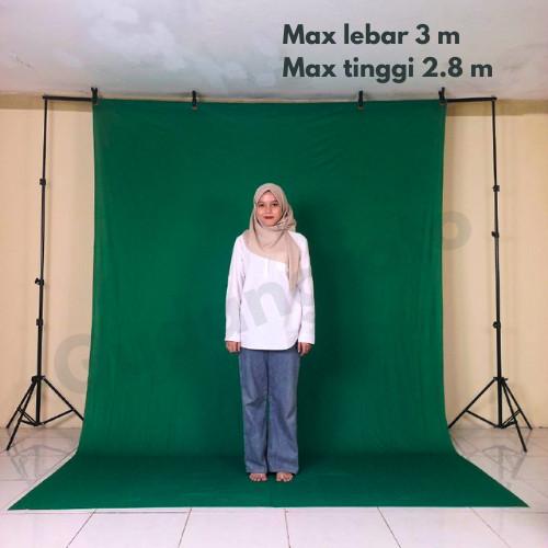 Jual Stand Backdrop Background Green Screen Premium Jumbo - jumbo 2 ...