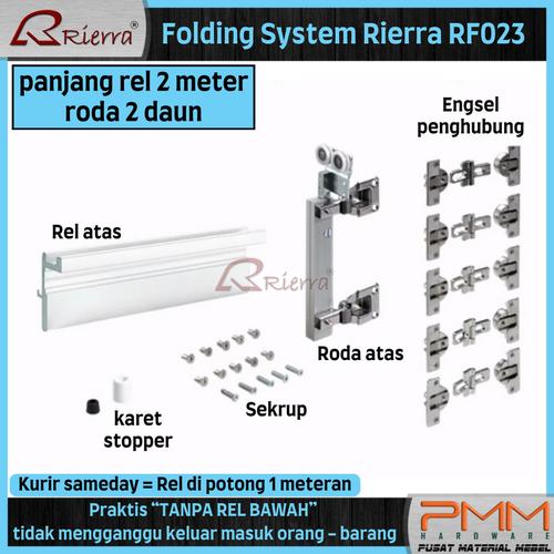 Promo rel folding RF023 RIERRA | pintu lemari lipat wardrobe - rel saja ...