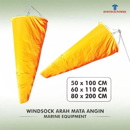 Jual Petunjuk Arah Mata Angin Windshock Orange Polos 50cm I 60cm I 80cm ...