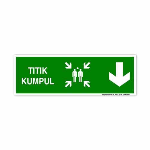 Jual Safety Sign Rambu K3 Emergency - Titik Kumpul 30 x 10cm Allumunium ...