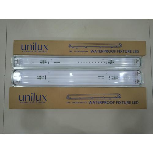 Jual Kap Lampu TL 2x9 / 2x18 Waterproof Unilux IP65 LED - ULX2X9-IP65 ...