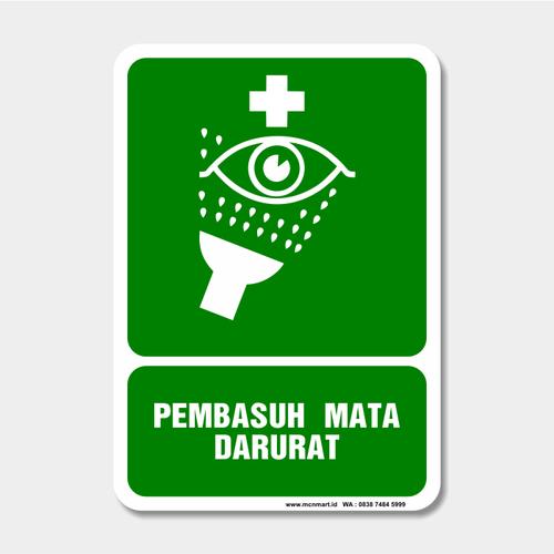 Jual Safety Sign Rambu K3 Emergency - Pembasuh Mata Darurat 35x50cm ...