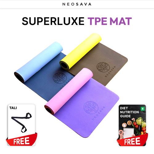 Promo Matras Yoga Mat TPE PREMIUM Anti Slip 6mm NON SLIP TEBAL ECO ...