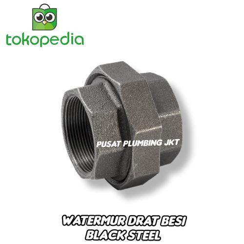 Jual Watermur besi Black steel 3" inch / Watermoor drat besi Black ...