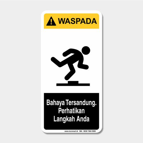 Jual Safety Sign Rambu K3 Waspada - Bahaya Tersandung Perhatikan ...