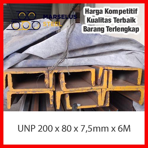 Jual UNP 200 - Besi Kanal U / UNP channel / 200 x 80 x 7,5mm - 6meter ...