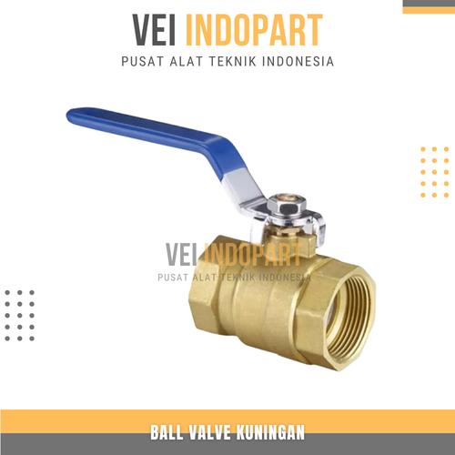 Jual 1" Stop Kran Ball Valve Kuningan Keran Air Brass 1 Inch - Jakarta ...