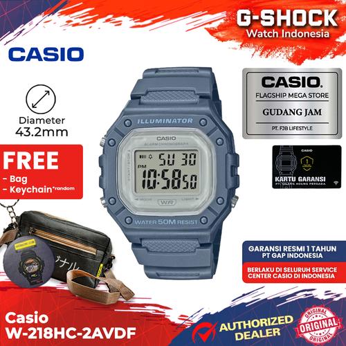 Promo Casio General W-218HC-2AVDF W-218HC W-218 W218HC W 218HC - Kota ...