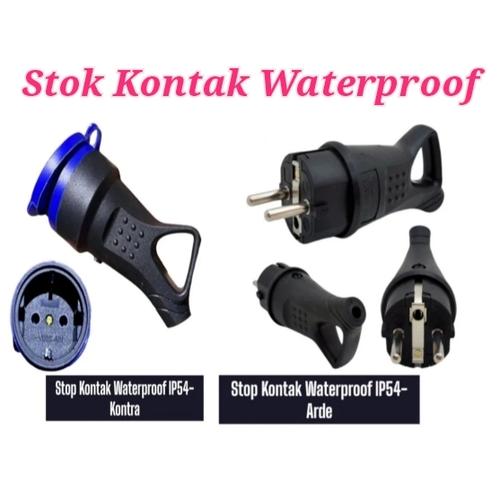 Jual Stop Kontak Waterproof Karet Outdoor IP54 / Colokan Listrik Anti ...