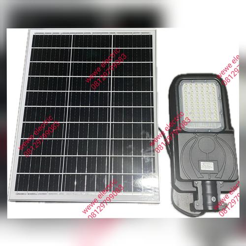 Jual LAMPU PJU JALAN LED SOLAR SEL PANEL SURYA 2IN1 60W 60 WATT PANEL ...