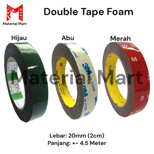 Jual Double Tape Foam 3m | Double Tape Hijau Foam | Isolasi Tip Foam 1 ...