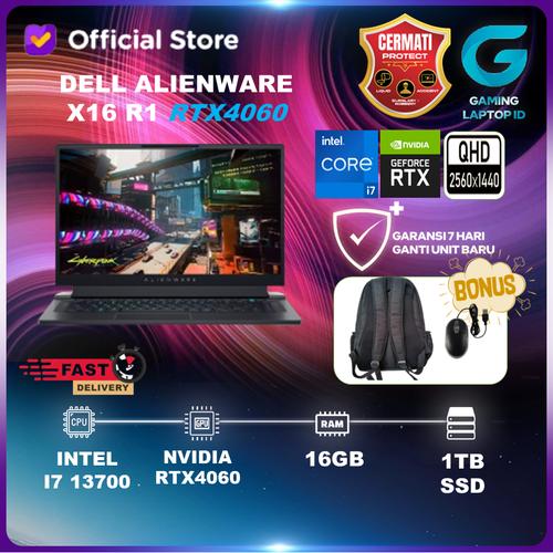 Promo DELL ALIENWARE X16 R1 I7 13700 RTX4060 8GB/ 16GB 1TB W11 16.0QHD ...