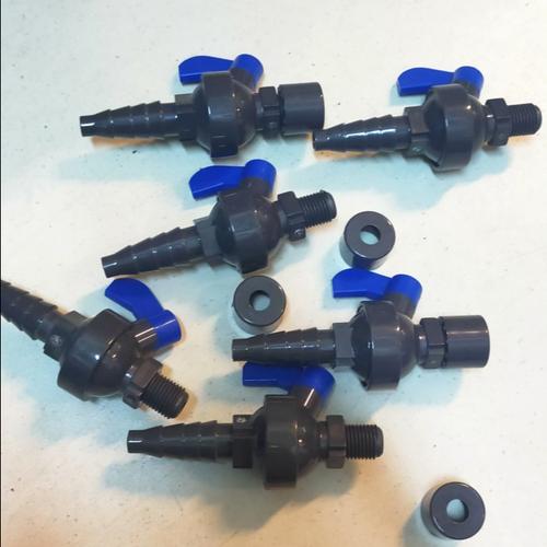 Jual Labcock Ball Valve PVC 1/4 inch Sampling Valve PVC Fitting PVC ...