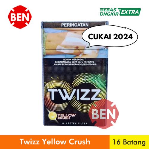 Jual Rokok TWIZZ YELLOW CRUSH 16 Batang Kuning Sampoerna Kretek Filter ...