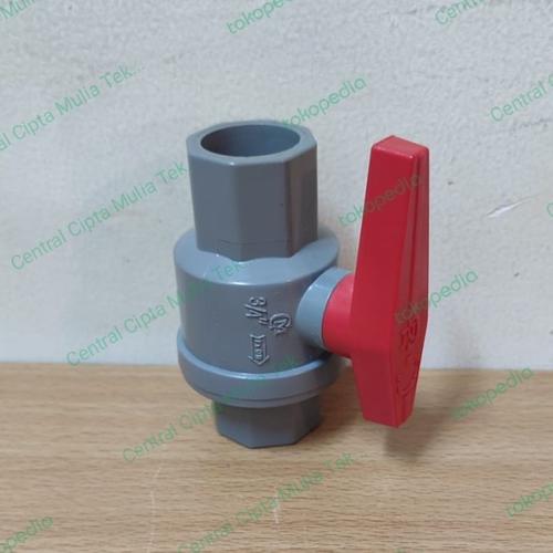 Jual Stop kran PVC 1" inch Ball Valve PVC Koneksi Socket DN 25 ...