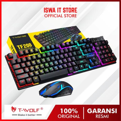 Jual TWOLF TF200 Keyboard dan Mouse Kombo Gaming , Terasa Mekanis ...