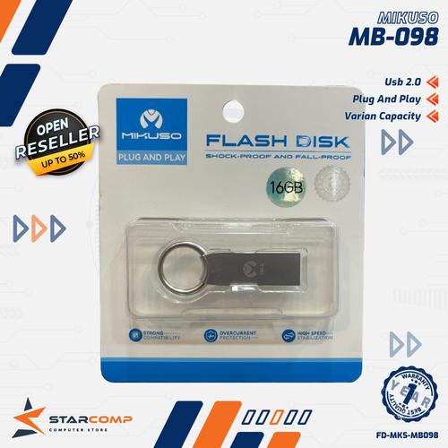 Jual Flashdisk Mikuso MB-098 16GB 32GB USB 2.0 Original MB098 Slim ...