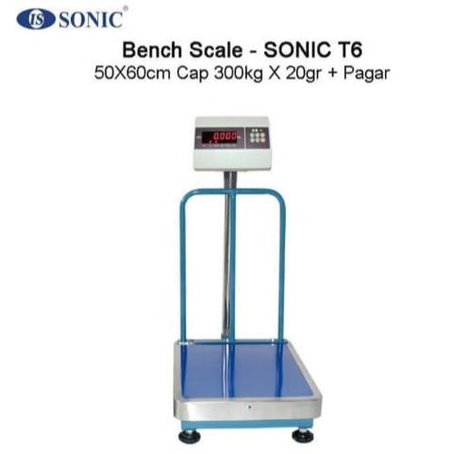 Jual Timbangan Laundry Digital,Bench Scale Sonic T6 Cap 300kg + pagar ...