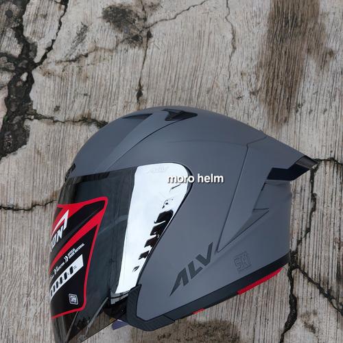 Jual helm alv ultron PRO solid alv ultron PRO solid Grey stone doff - L ...