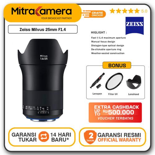 Jual Zeiss Milvus 25mm F1.4 - Kota Yogyakarta - Mitrakamera Jogja | Tokopedia