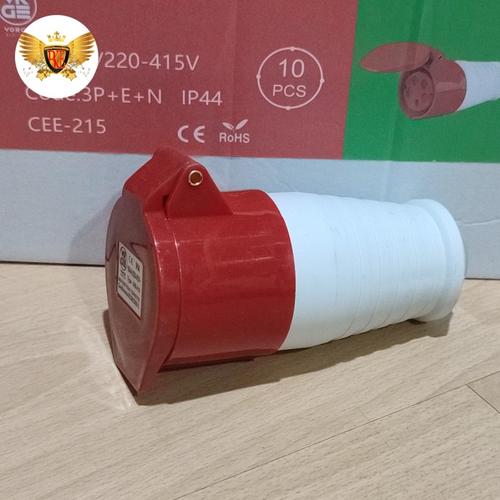 Jual Industrial Mobile Socket 5Pole 16A CEE 215 5Pin Stop Kontak Genset ...