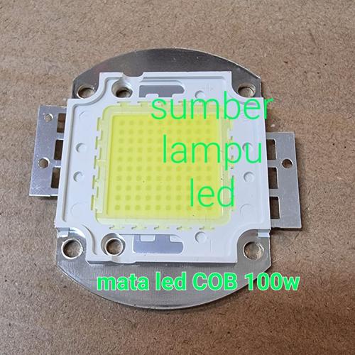 Jual chip led 100 watt mata led HPL cob segi 100watt 100w 6000k putih ...