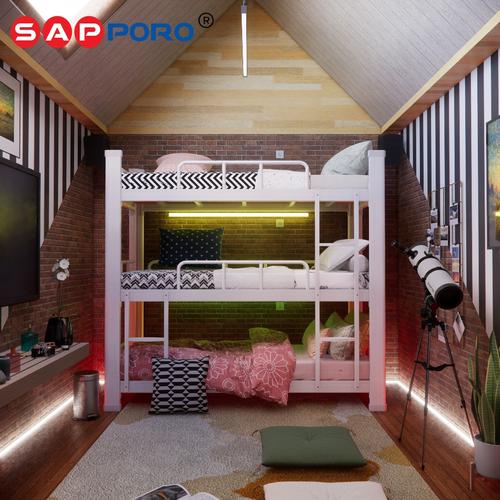 Promo SAPPORO ARIDA - Ranjang Susun Besi 3 Tingkat | Divan Susun 3 ...